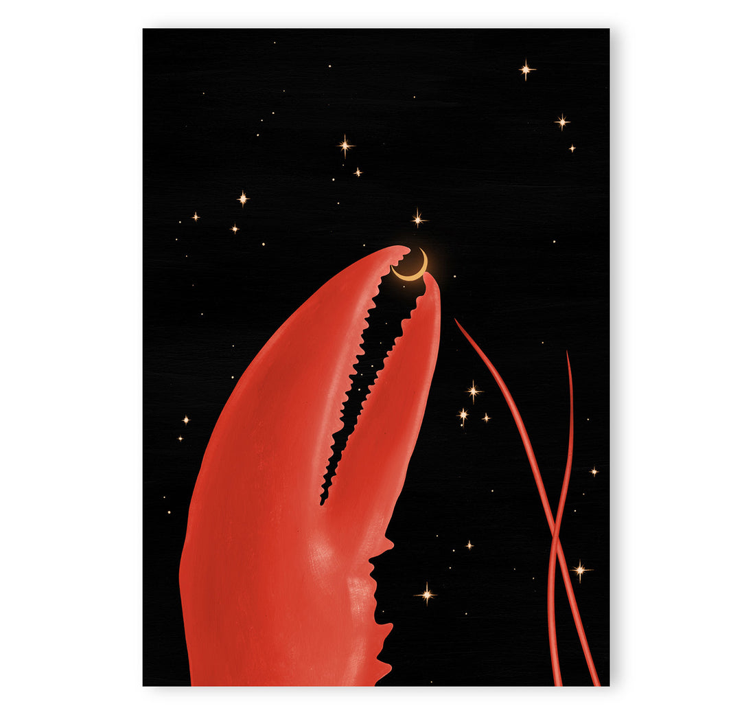 Lina Müller - Postkarte "Reaching for the Moon" – supportyourlocalartist.ch