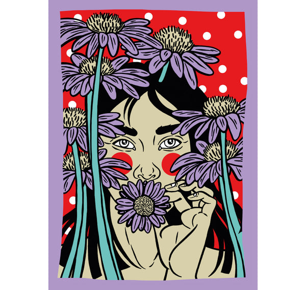 SAFU / Sarah Furrer - Grusskarte "Gerbera" – supportyourlocalartist.ch