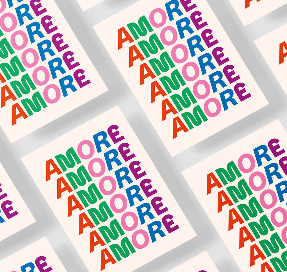 Studio Ciao - Plakat "AMORE" – supportyourlocalartist.ch
